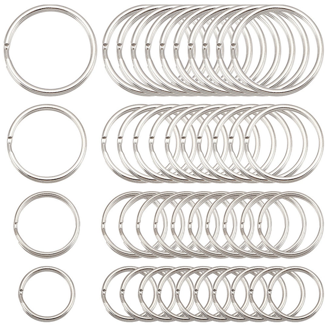 NBEADS 80 Pcs Lot of Split Rings for Keyrings, 15/20/25/30mm ZZ8 - Etsy