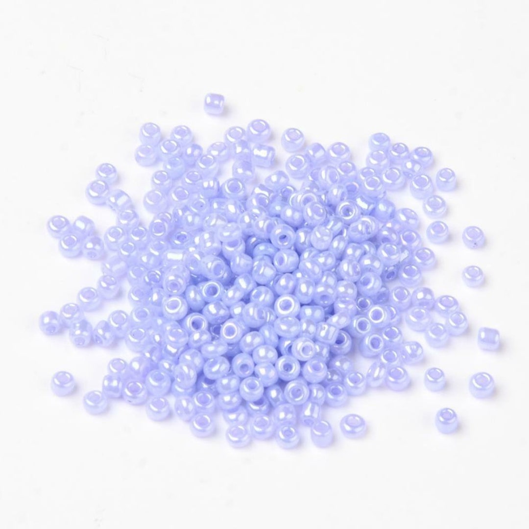 Z 10oz Lot Glass Seed Beads Ceylon Round Lilac 4mm ZZZ - Etsy