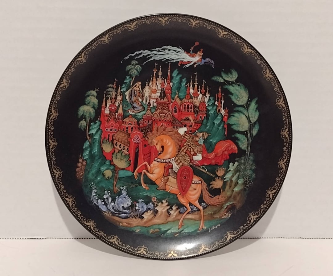 Vintage Tianex Russian Legends Fairytale "rusian and Ludmilla" Plate ...