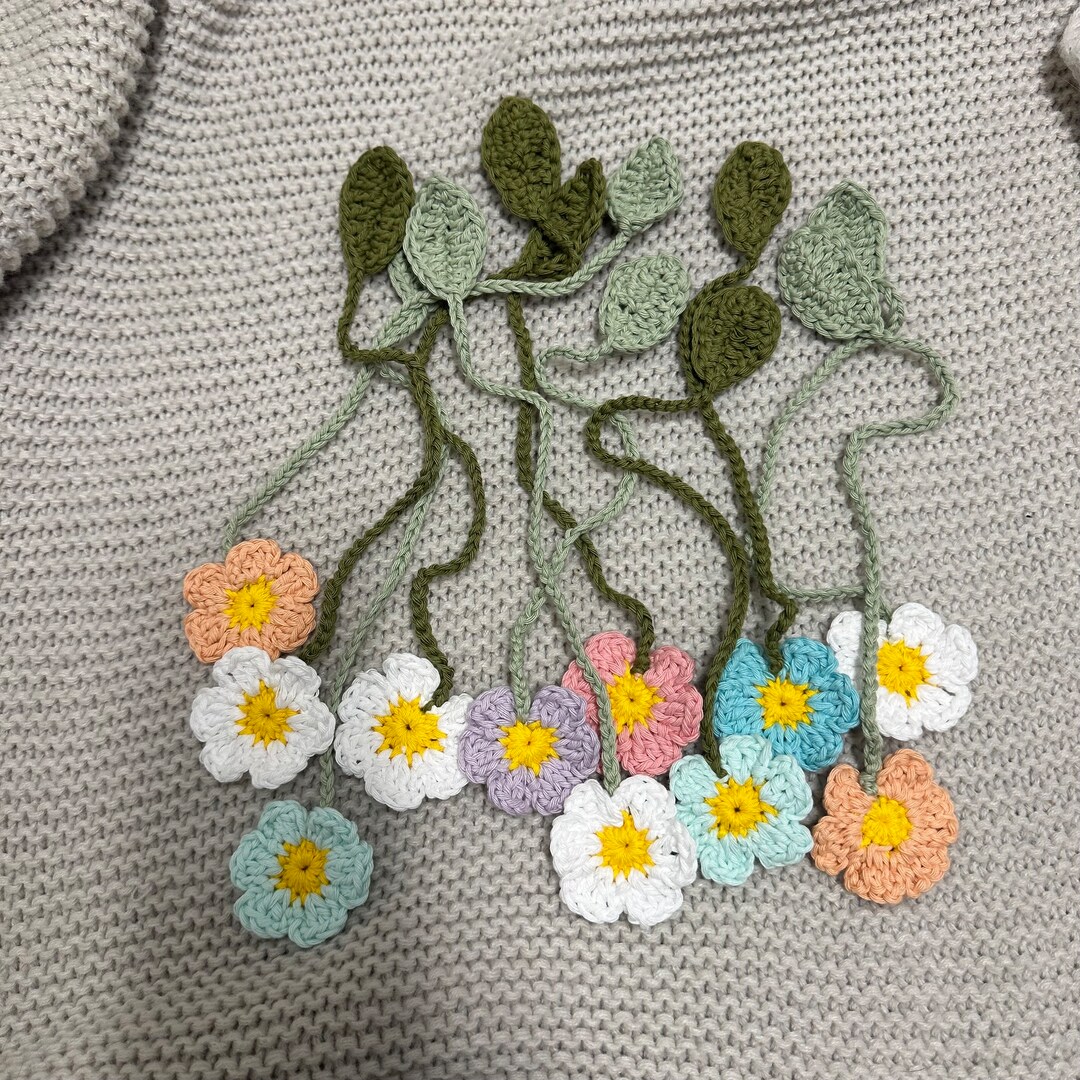 Daisy Crochet Bookmark - Etsy