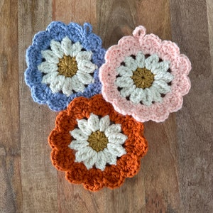 Doily Daisy Crocheted Trivet/hot Pad - Etsy