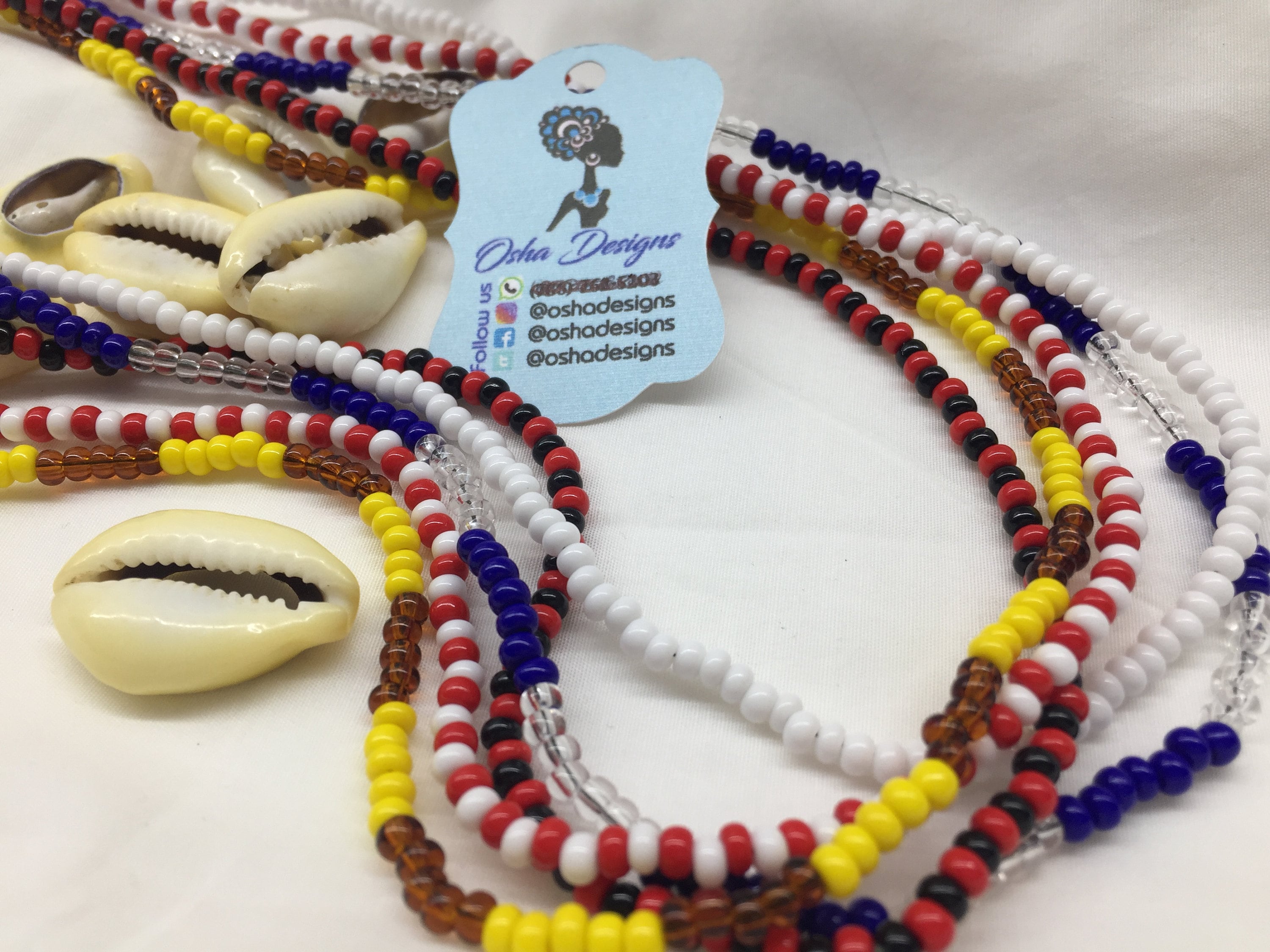 Collares Santeria Set 5 Piezas Obatala, Elegua, Shango, Yemaya, Oshun ...