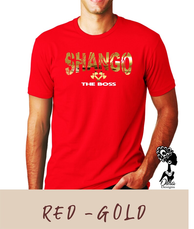 Shango Short Sleeve Men T-shirt 100% Cotton Santeria Yoruba - Etsy
