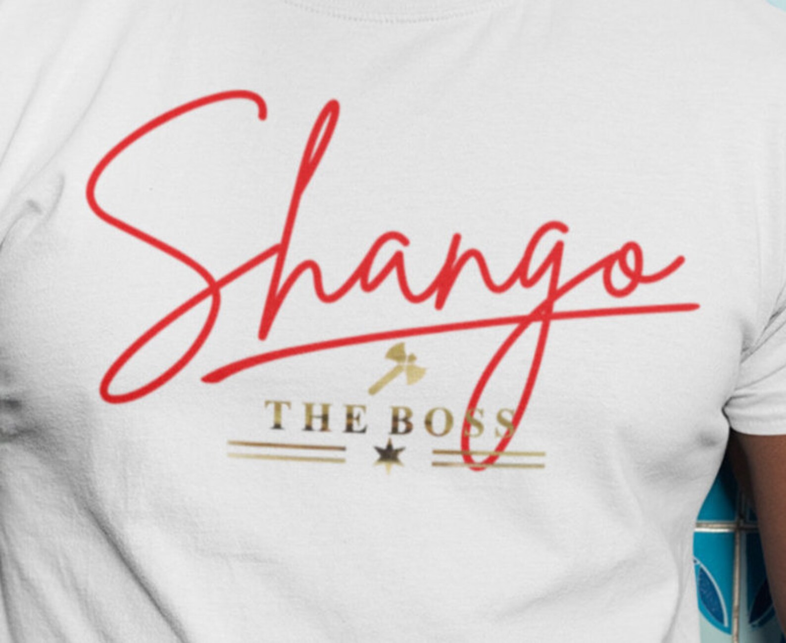 Shango Short Sleeve Men T-shirt 100% Cotton Santeria Yoruba - Etsy