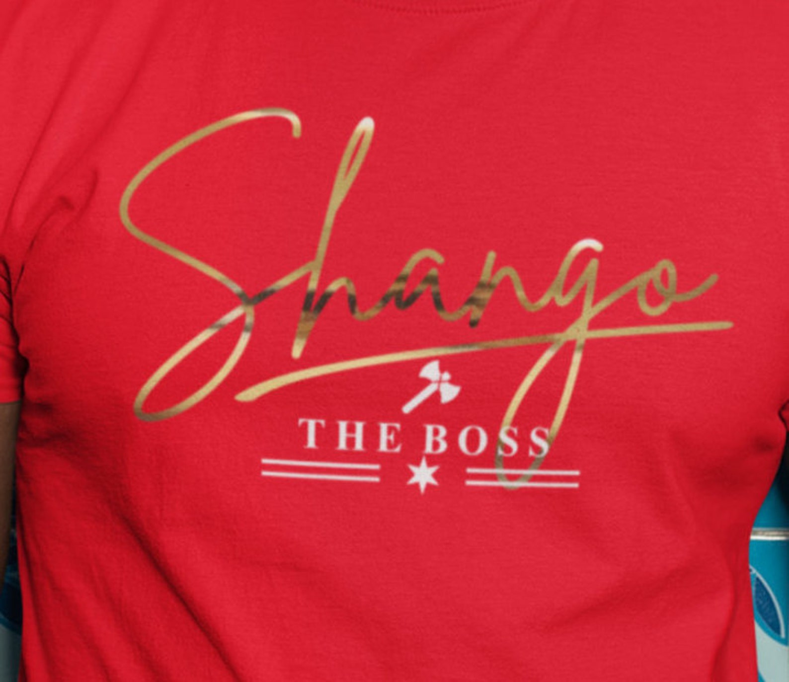 Shango Short Sleeve Men T-shirt 100% Cotton Santeria Yoruba - Etsy