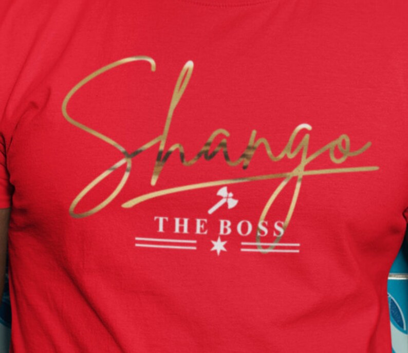 Shango Short Sleeve Men T-shirt 100% Cotton Santeria Yoruba - Etsy
