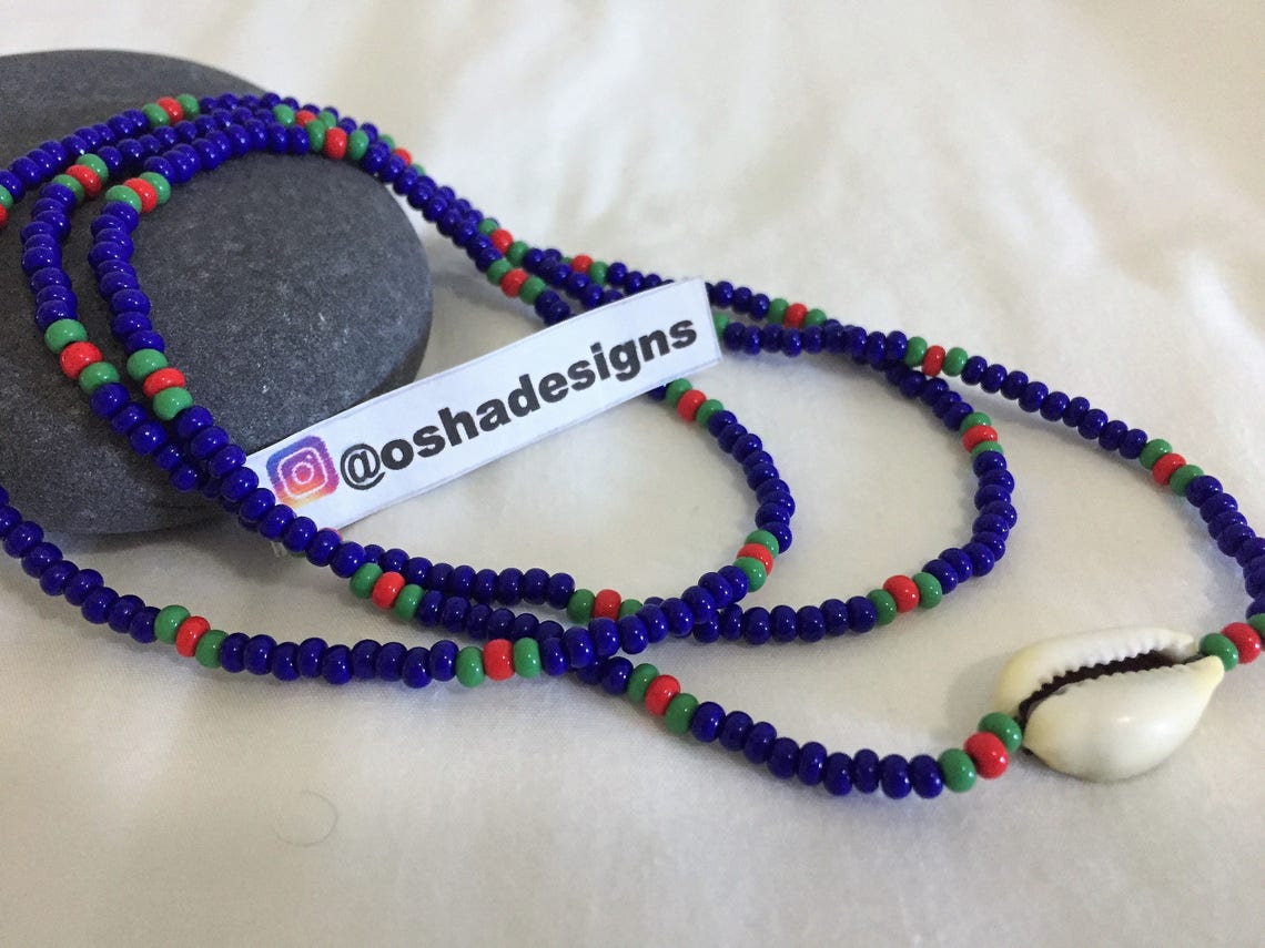 Olokun Santeria Elekes Collares de Santo Lucumi Yoruba Iyawo - Etsy España