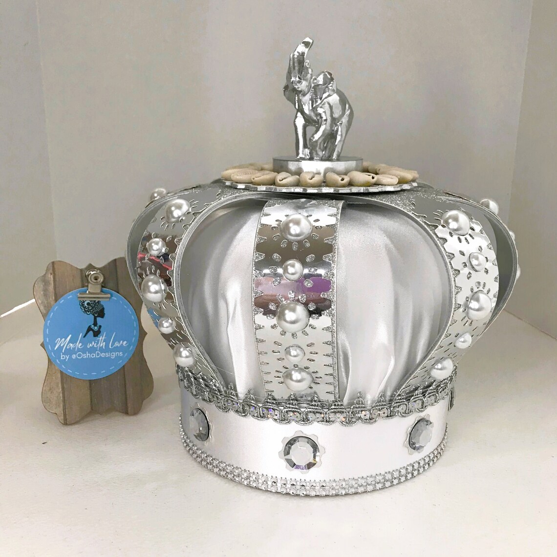 Obatala Oshanla Crown With Elephant Corona Obatala Tools - Etsy