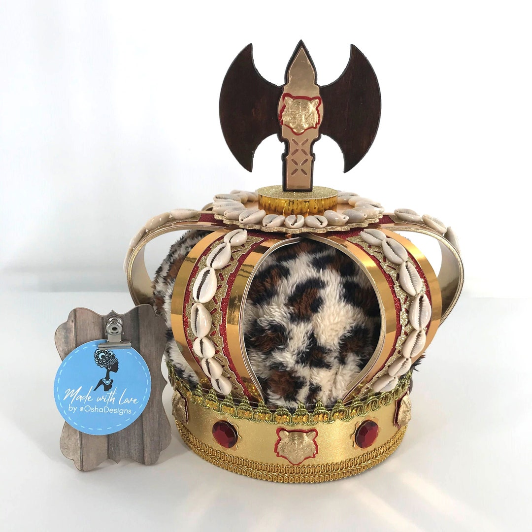 Shango Crown With Tigers Corona Shango Tools Santeria Orishas Afrocuban ...