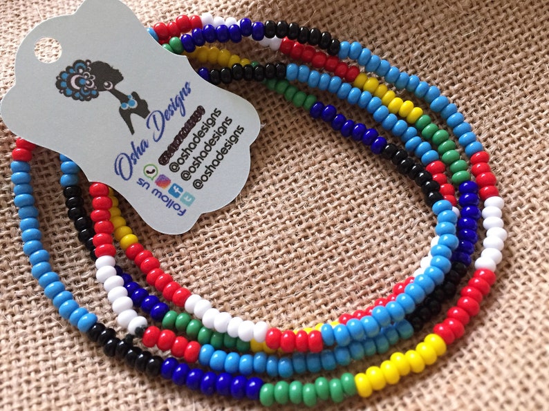 Oshumare Santeria Lucumi Yoruba Iyawo Ifa Collares de Santo - Etsy México