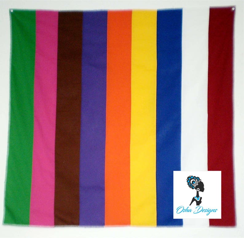 Oya Yanza Centella 9 Colors Spiritual Cloth Pañuelo 9 Colores - Etsy