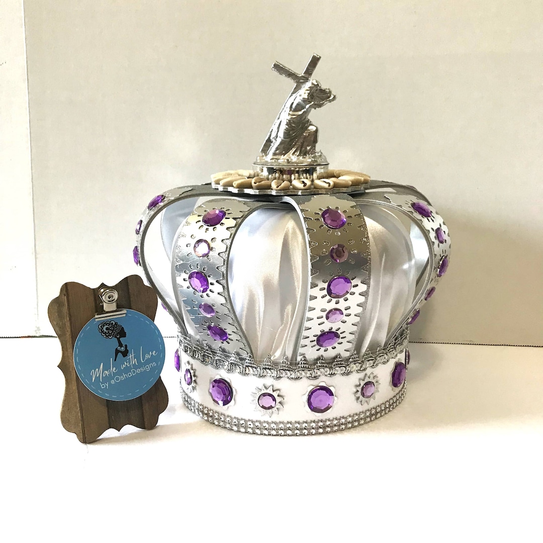 Obatala Obamoro Crown Corona Obatala Tools Santeria Orishas Afrocuban ...