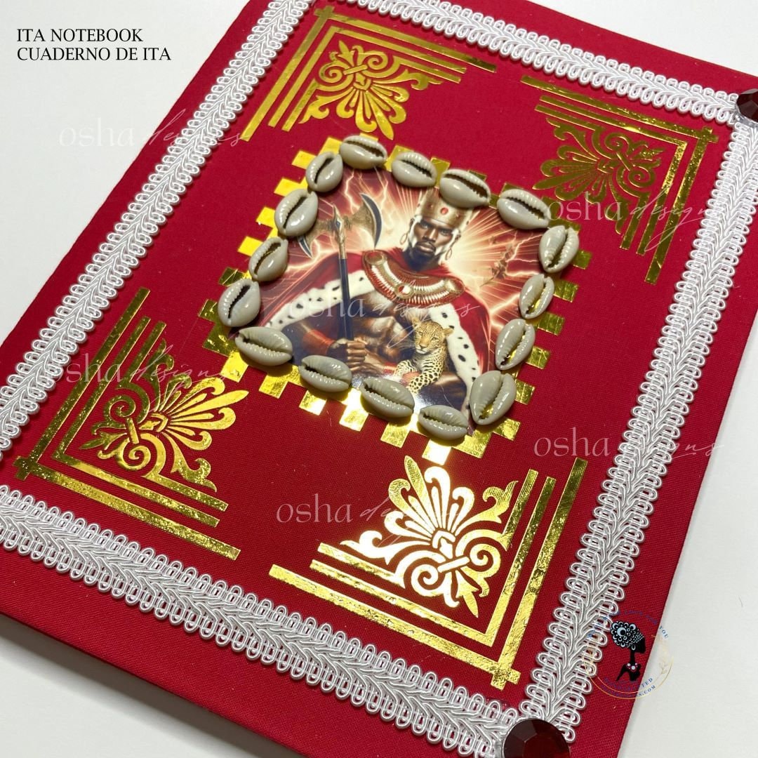 Shango Xango Orishas Libreta Ita Shango Decorated Notebook for Ita ...