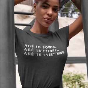 Ase African Short Sleeve Women T-shirt 100% Cotton Yoruba Lucumi - Etsy