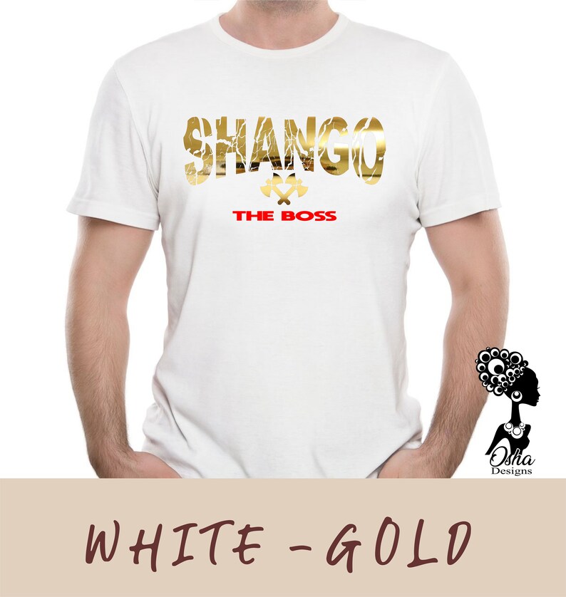Shango Short Sleeve Men T-shirt 100% Cotton Santeria Yoruba - Etsy