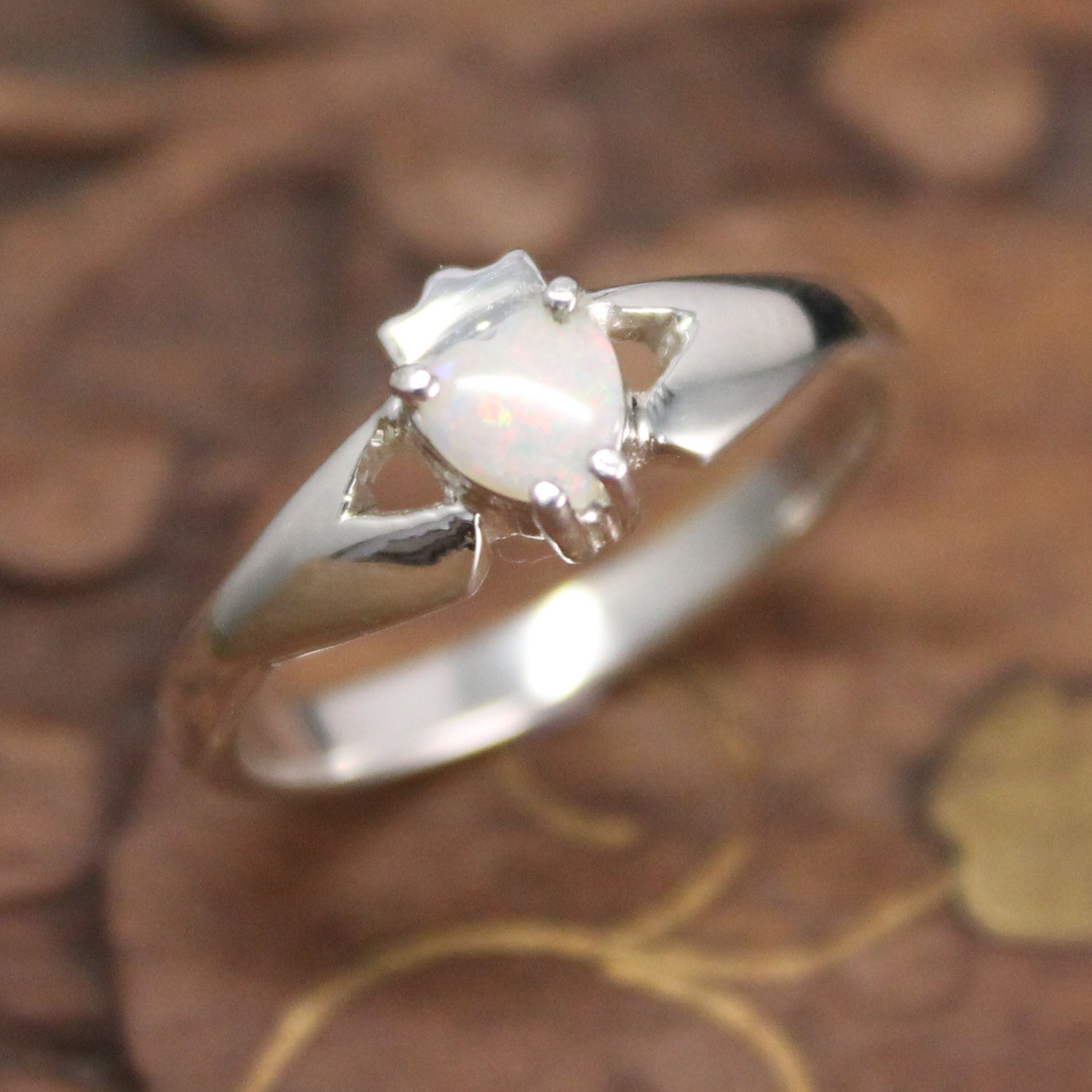 Real Irish Opal Claddagh Ring Ladies Claddagh With a - Etsy