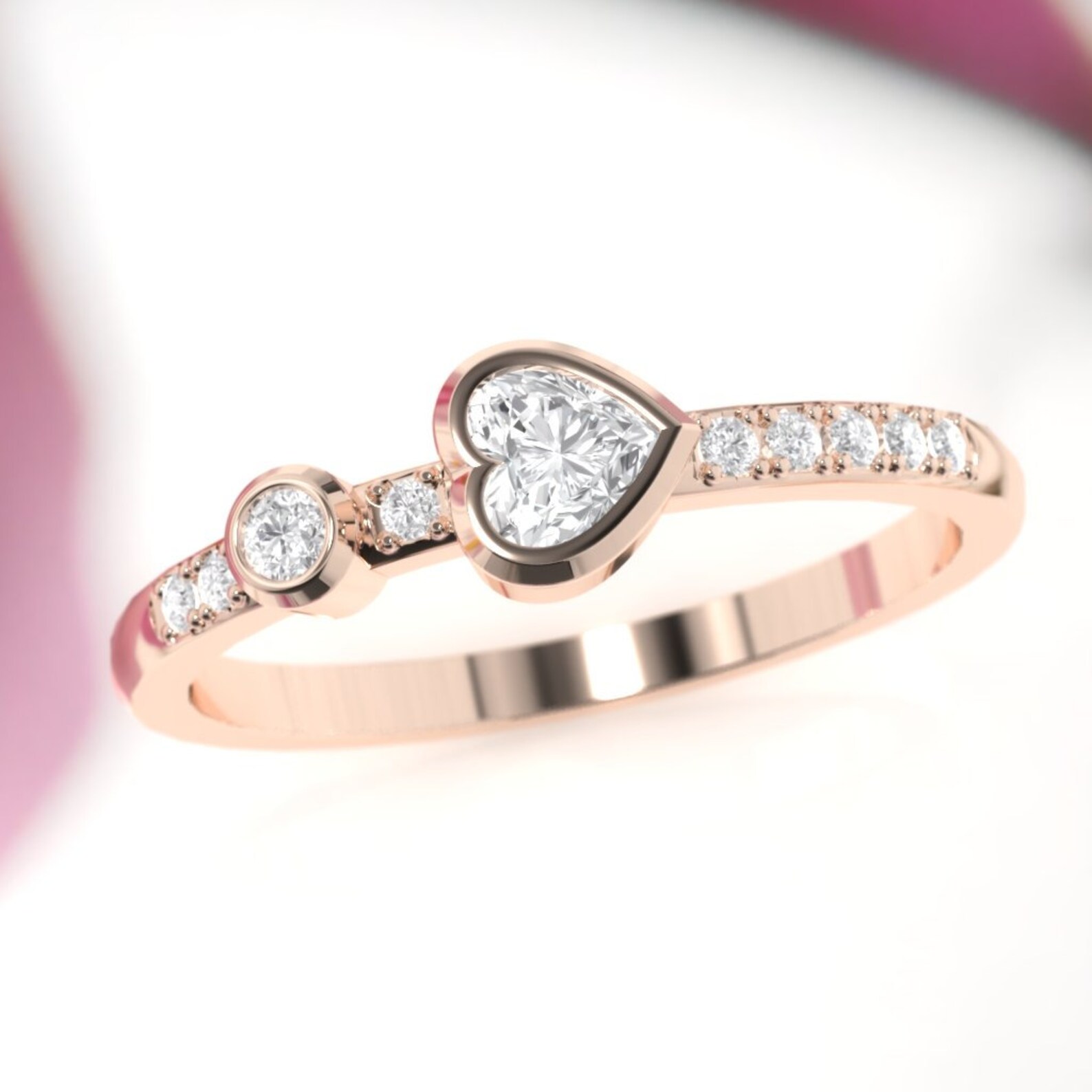 The Dalisay Ring. Diamond Engagement Ring. Wedding Ring. | Etsy