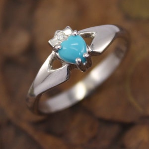 Turquoise Ring. Claddagh Ring. Irish Ring. Turquoise Engagement Ring ...
