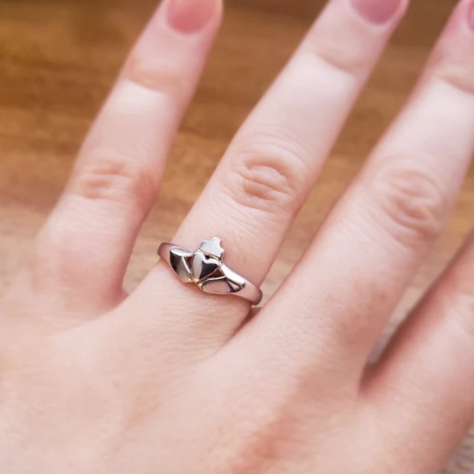 Claddagh Ring, Ladies Contemporary Claddagh Ring. Available in Fine ...