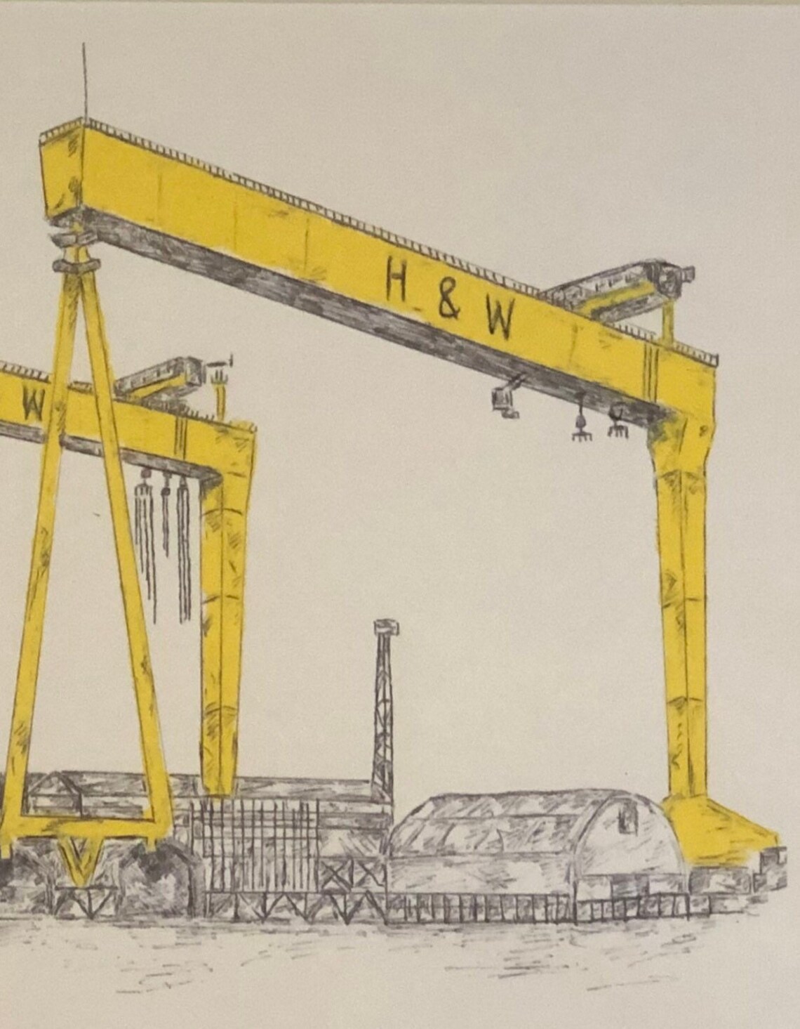 Harland and Wolff Belfast Print | Etsy