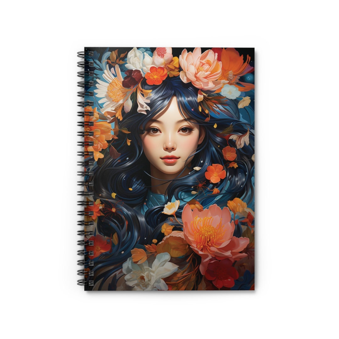 Radiant Beauty Notebook Chibi Queen Whimsical Notebook Crowned With ...