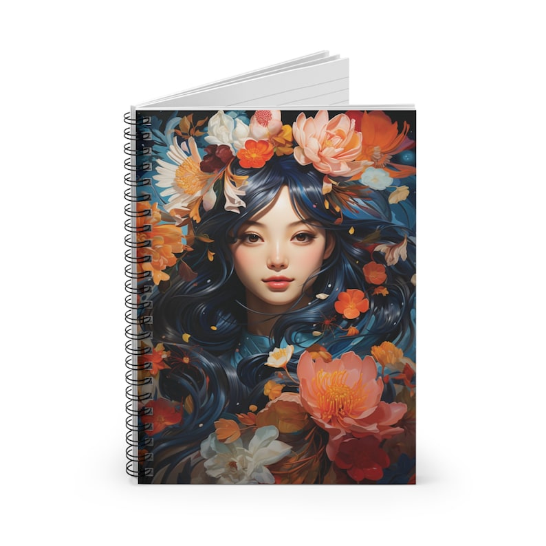 Radiant Beauty Notebook Chibi Queen Whimsical Notebook Crowned With ...