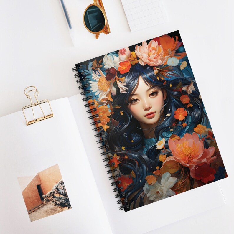 Radiant Beauty Notebook Chibi Queen Whimsical Notebook Crowned With ...