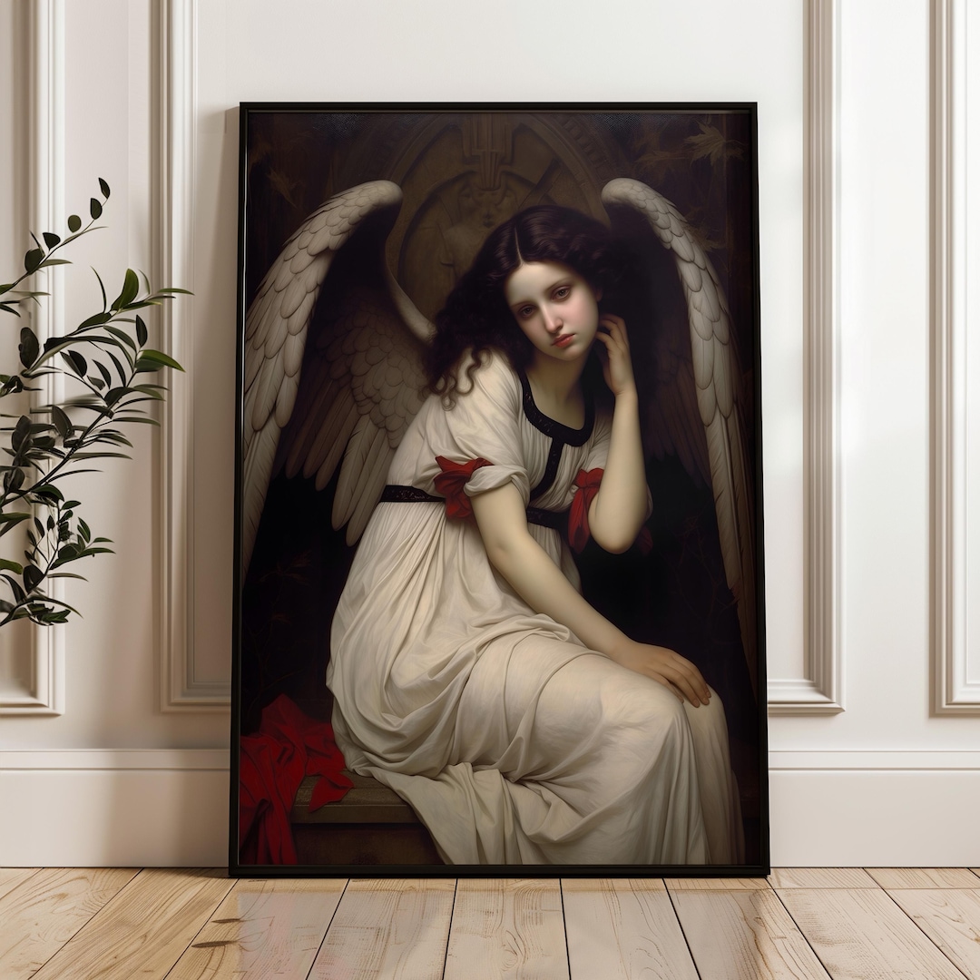 Fallen Angel, Classical Style, Dark Romance, Vintage Wall Art, Divine ...