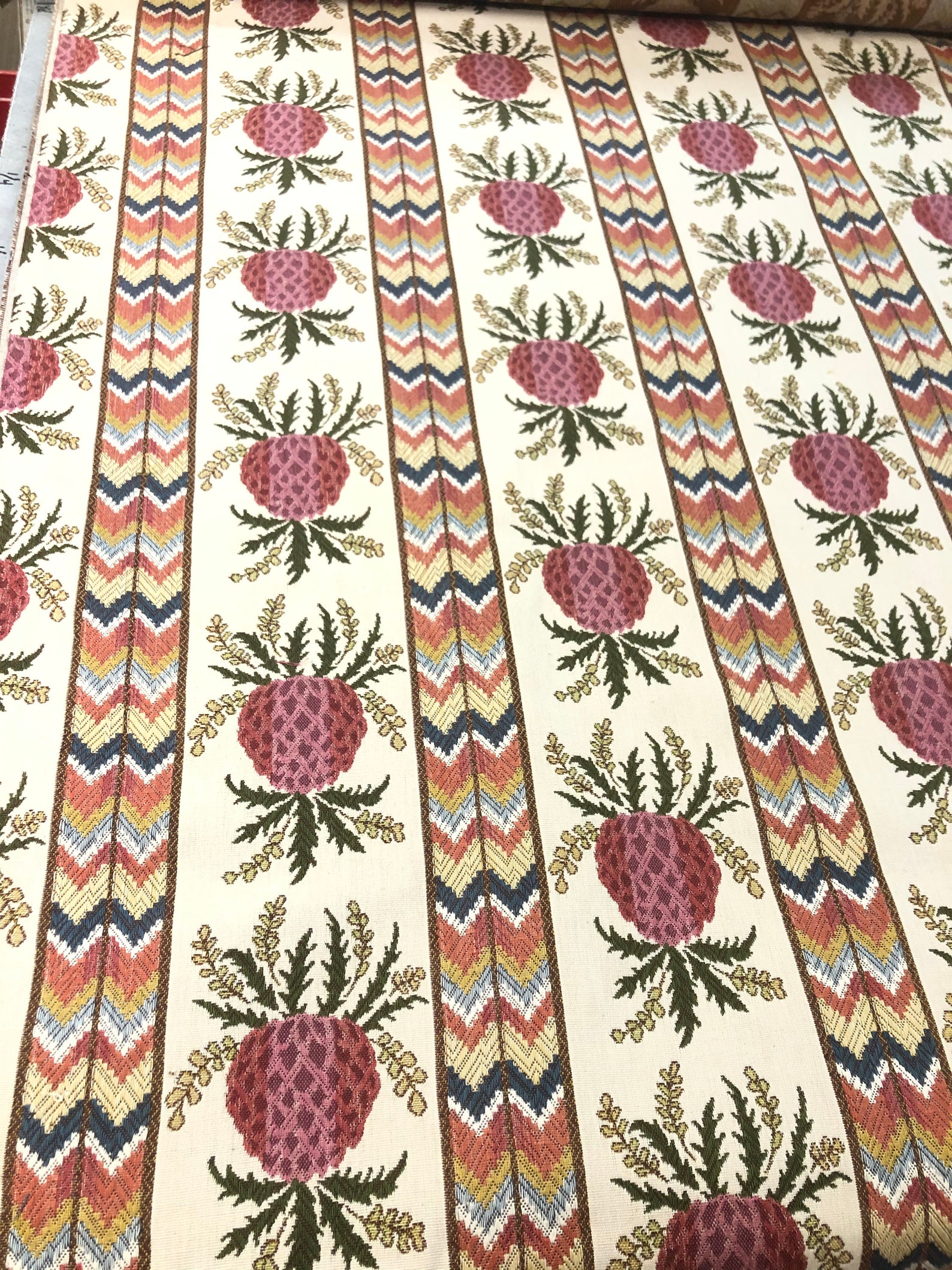 Vintage Upholstery Fabric by the Yard 1960s 1970s Floral | Etsy