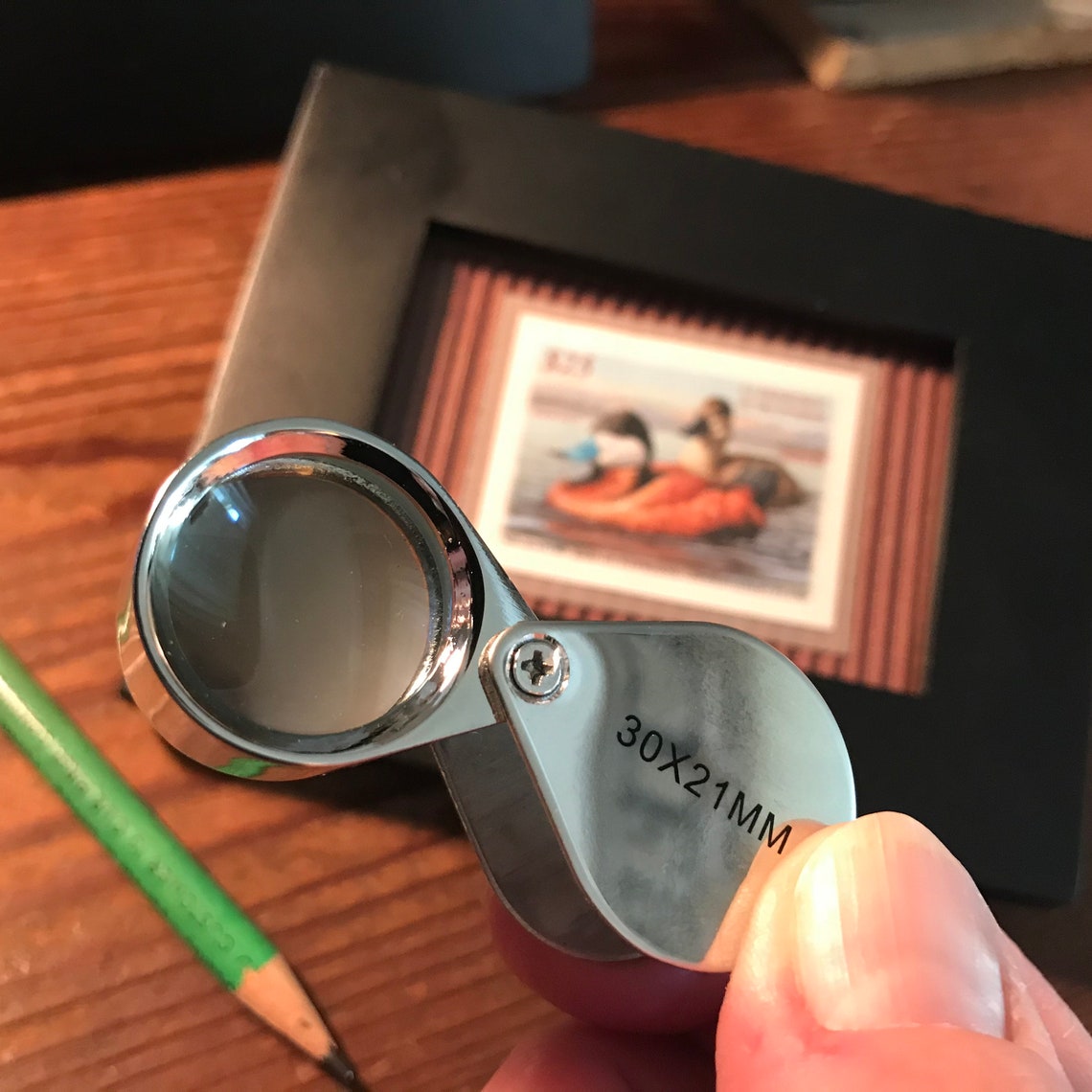 LOUPE With LANYARD Folding Magnifying Lens on a Lanyard 30x21 - Etsy