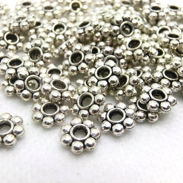 Flat Silver Disc Beads - Etsy UK
