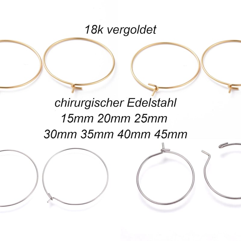 Edelstahl hypoallergen ohrring - Etsy.de