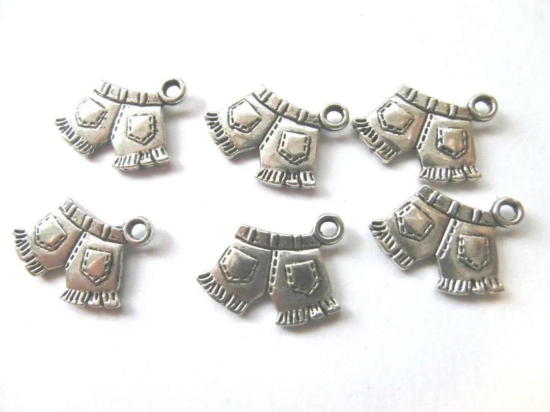10 Pendant Pants Hot Pants Jeans Charms 14 X 17 Mm Color Antique Silver ...