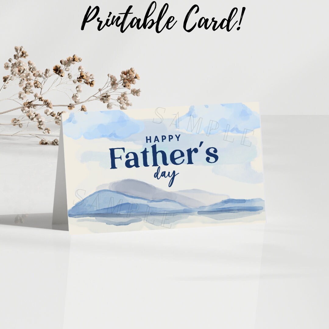 Printable Fathers Day Card, Instant Download, Fathers Day Card, Spanish ...