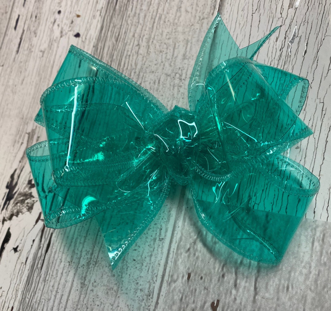 LARGE Jelly Swim Pool Waterproof Double Layer Hair Bow Pink Pool Hair ...