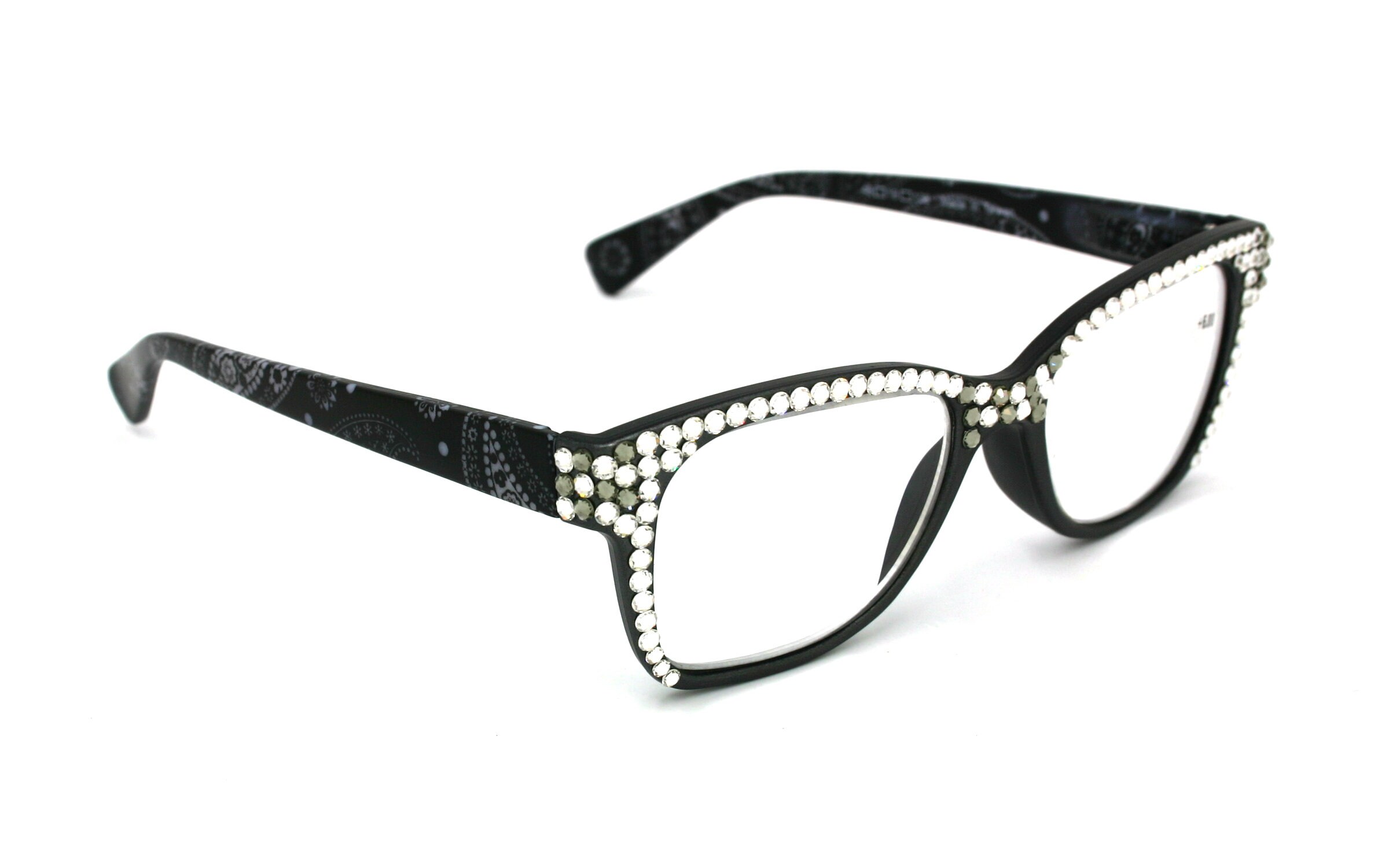 The Contemporary Bling Women Reading Glasses W Full Top Etsy