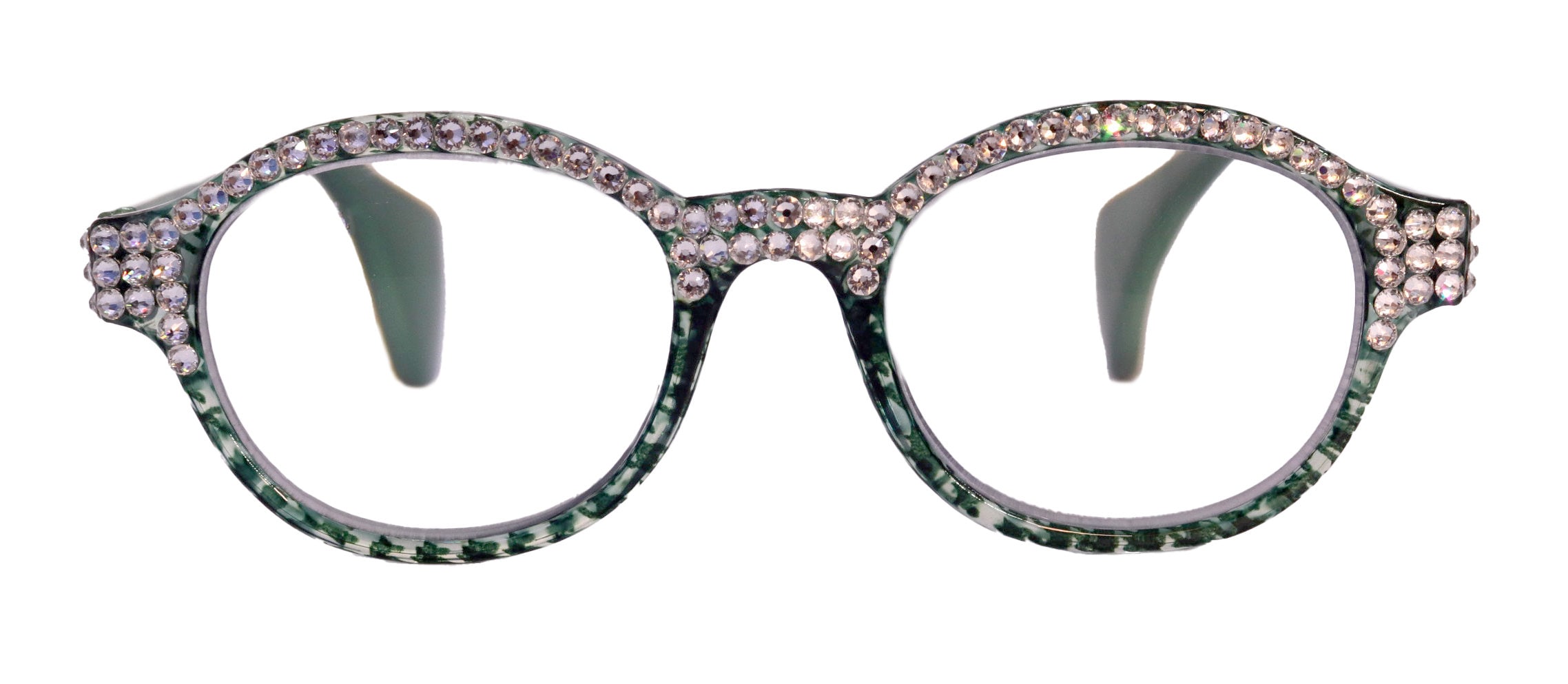 The Alchemist, (bling) Round Women Reading Glasses W (full TOP) (clear ...