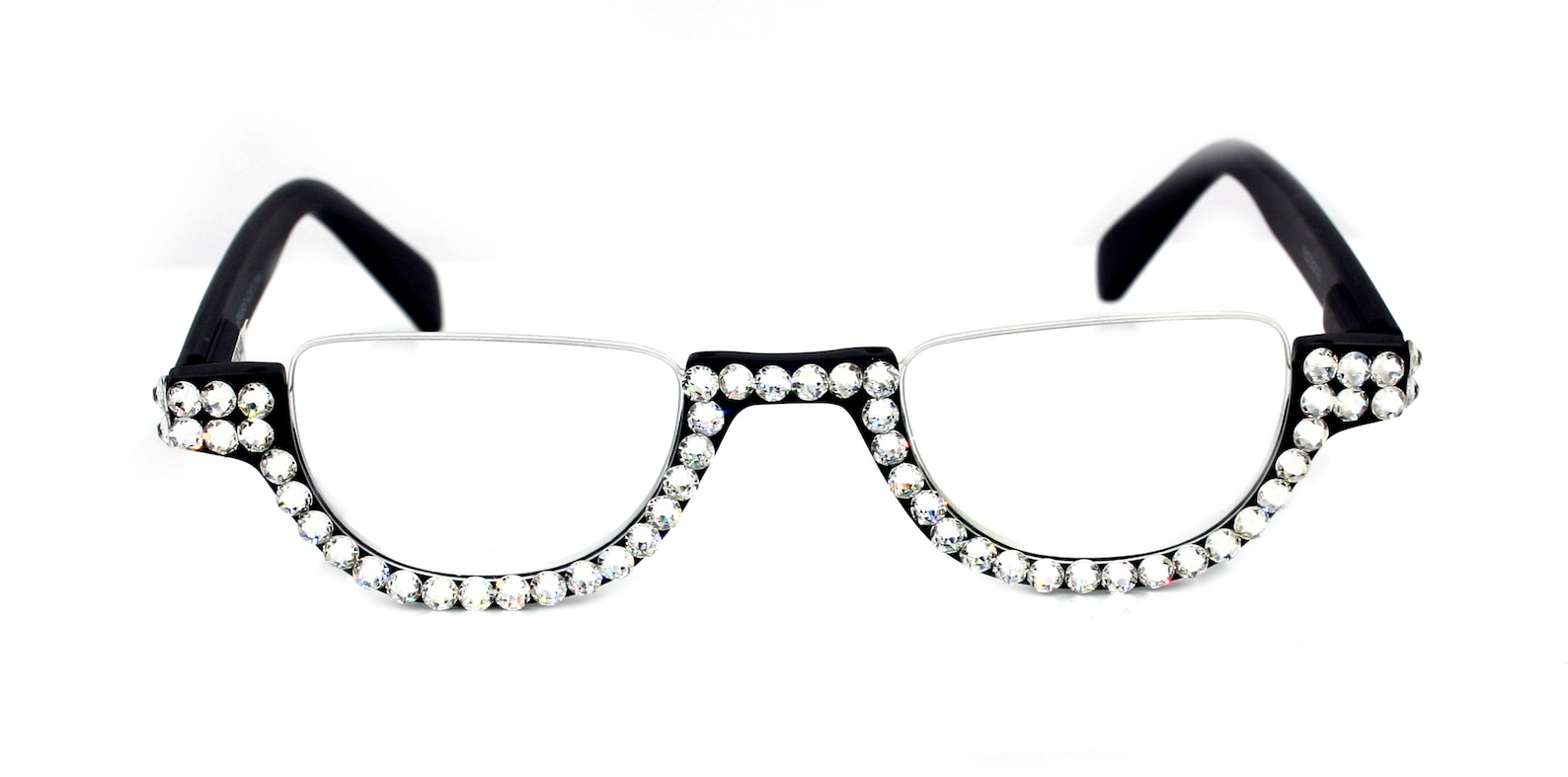 Half Moon bling Woman Reading Glasses Adorned W clear | Etsy Half Moon bling Woman Reading Glasses Adorned W clear | Etsy