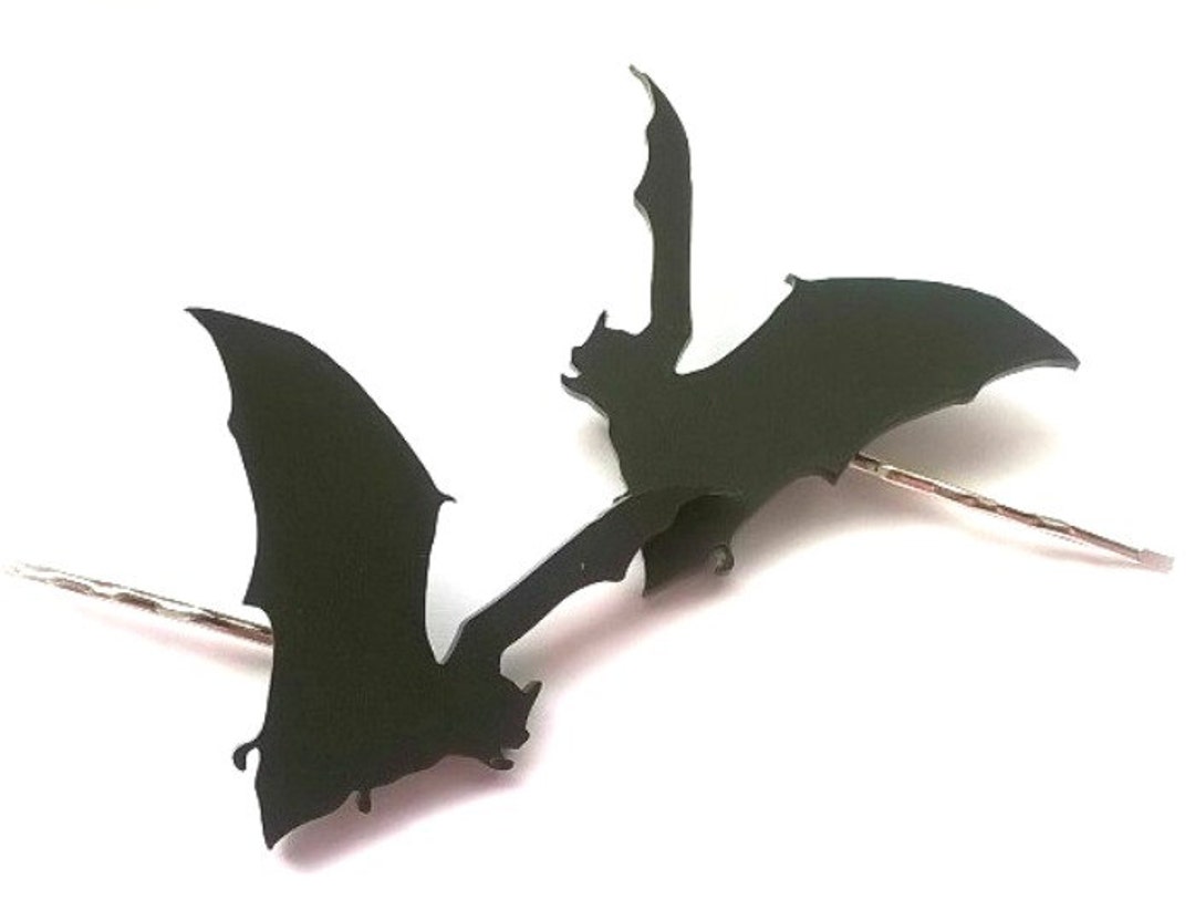 Gothic Hair Slides, Bat Hair Slides, Bat Clips, Gothic Gothic Jewellery ...