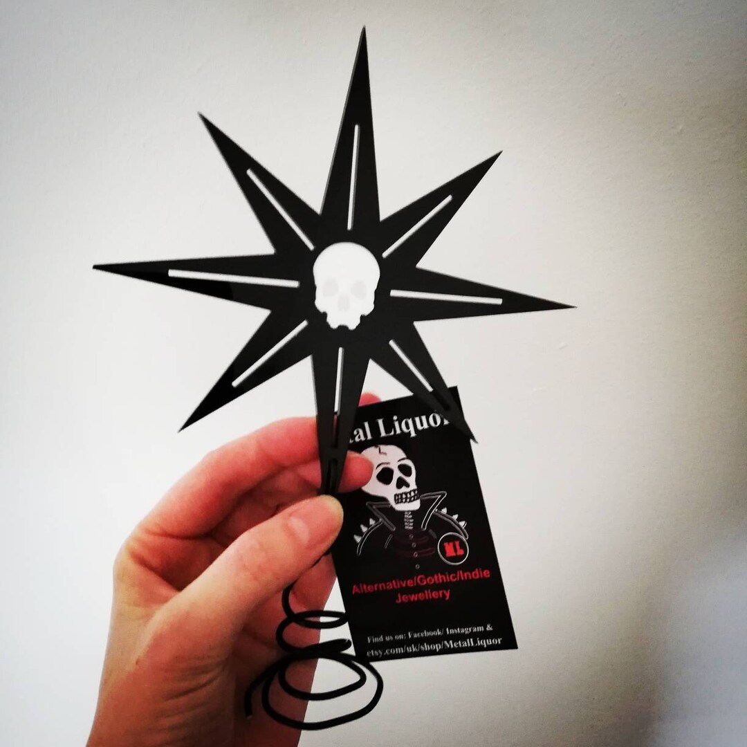 Tree Topper, Gothic Christmas, Tree Decorations, Gothmas, Star Topper ...
