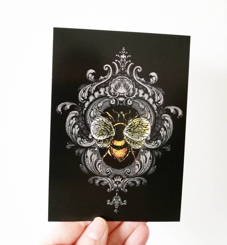 Bee Print Gothic Print Gothic Decor Home Decor Gothic - Etsy