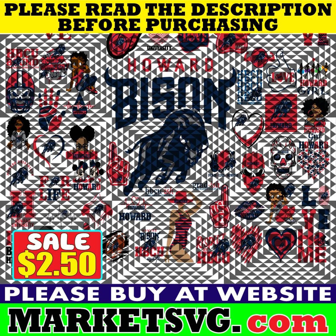 Howard University Svg, HBCU Svg Collections, HBCU Svg, Football Svg ...