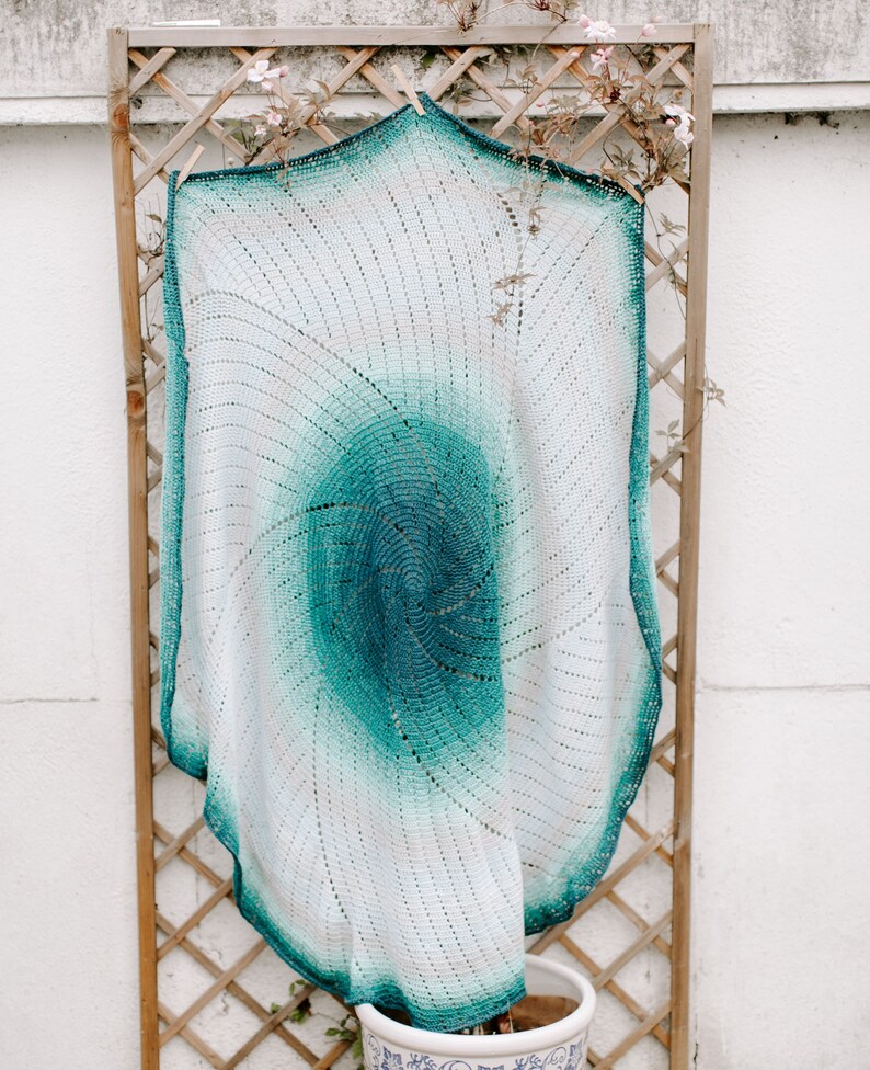 Spin Me Around Blanket | Lightweight Cotton | Handmade Crochet Blanket ...