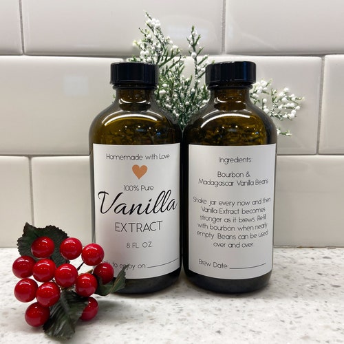 Custom Vanilla Extract Labels Printed Vanilla Extract - Etsy