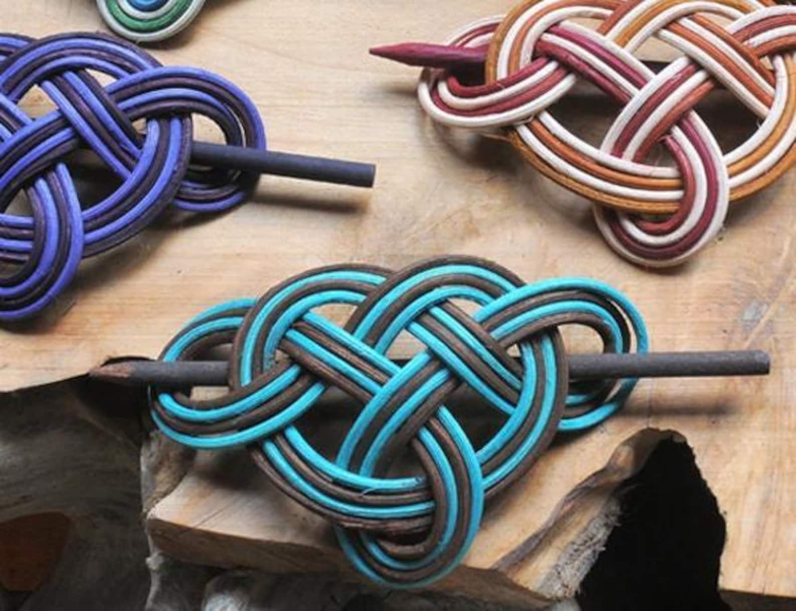 Women's Hair Stick, Handwoven Hair Clip, Celtic Symbol , Minimalist ...