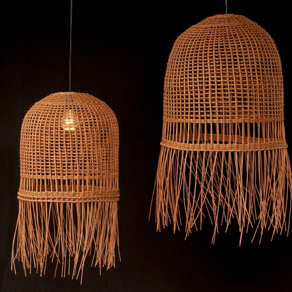 Wicker Lighting - Etsy