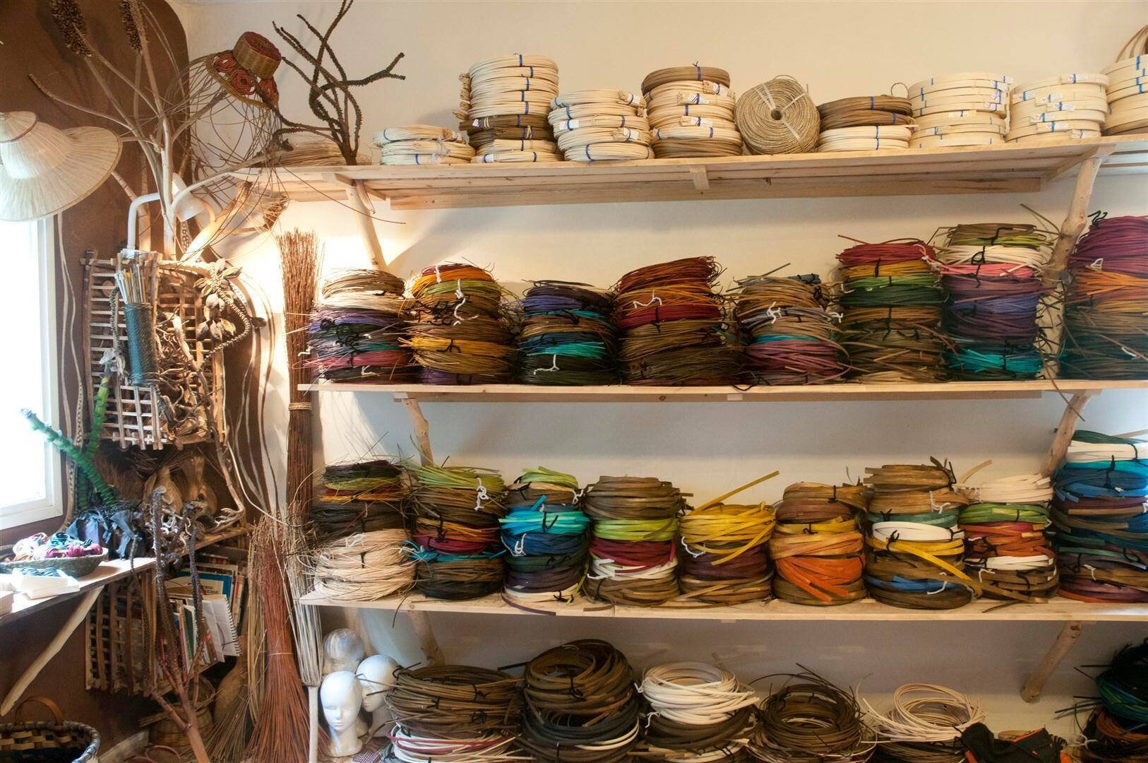 Materials for Basket Weaving Dyed Reed Round Flat-flat - Etsy Israel