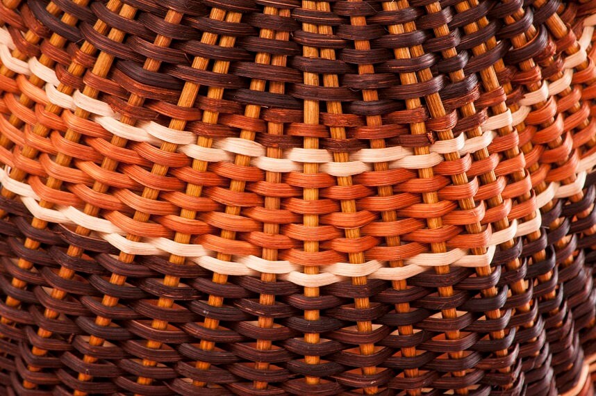 Handwoven Basket Color Basket Reed With Seagrass Weaved | Etsy