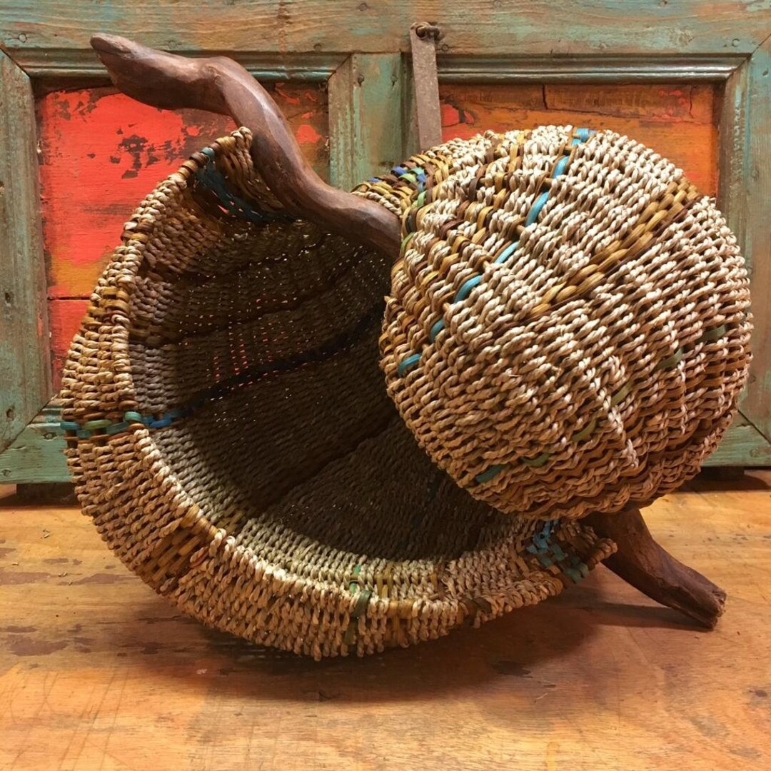 Custom Order Basket, Contemporary Art, Hand Made Woven Basket , Rib ...