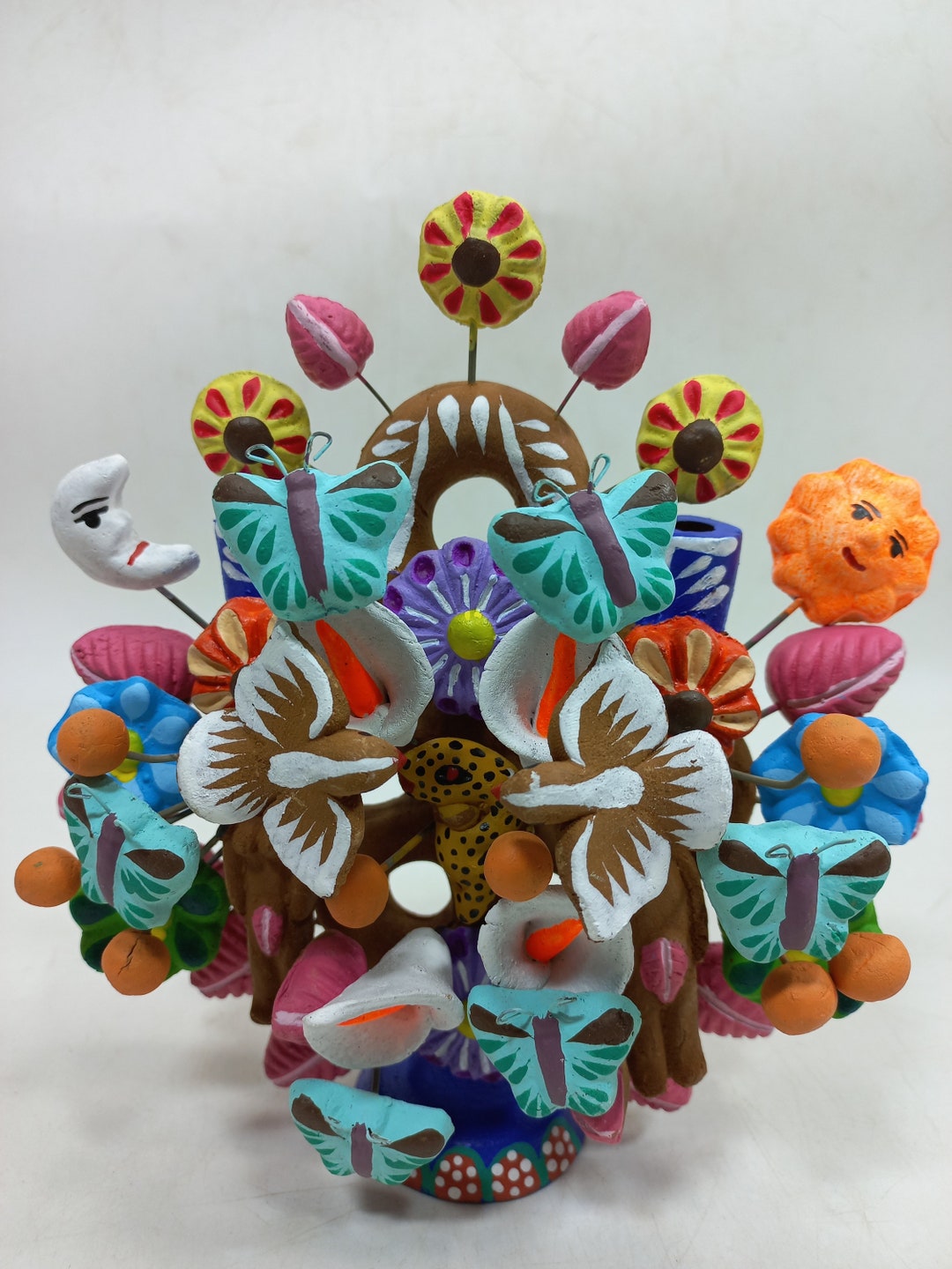 CLAY TREE of LIFE, 100% Handmade, Colorful Mexican Folk Art - Etsy